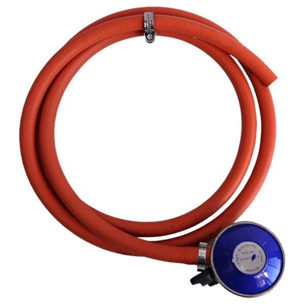 21mm Butane Regulator & 2m Hose With Clips Kit | Your Caravan Shop